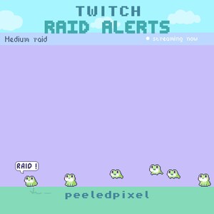 Pixel Frog Alert Bundle | Twitch Raid Pack | Animated Overlay Assets ...