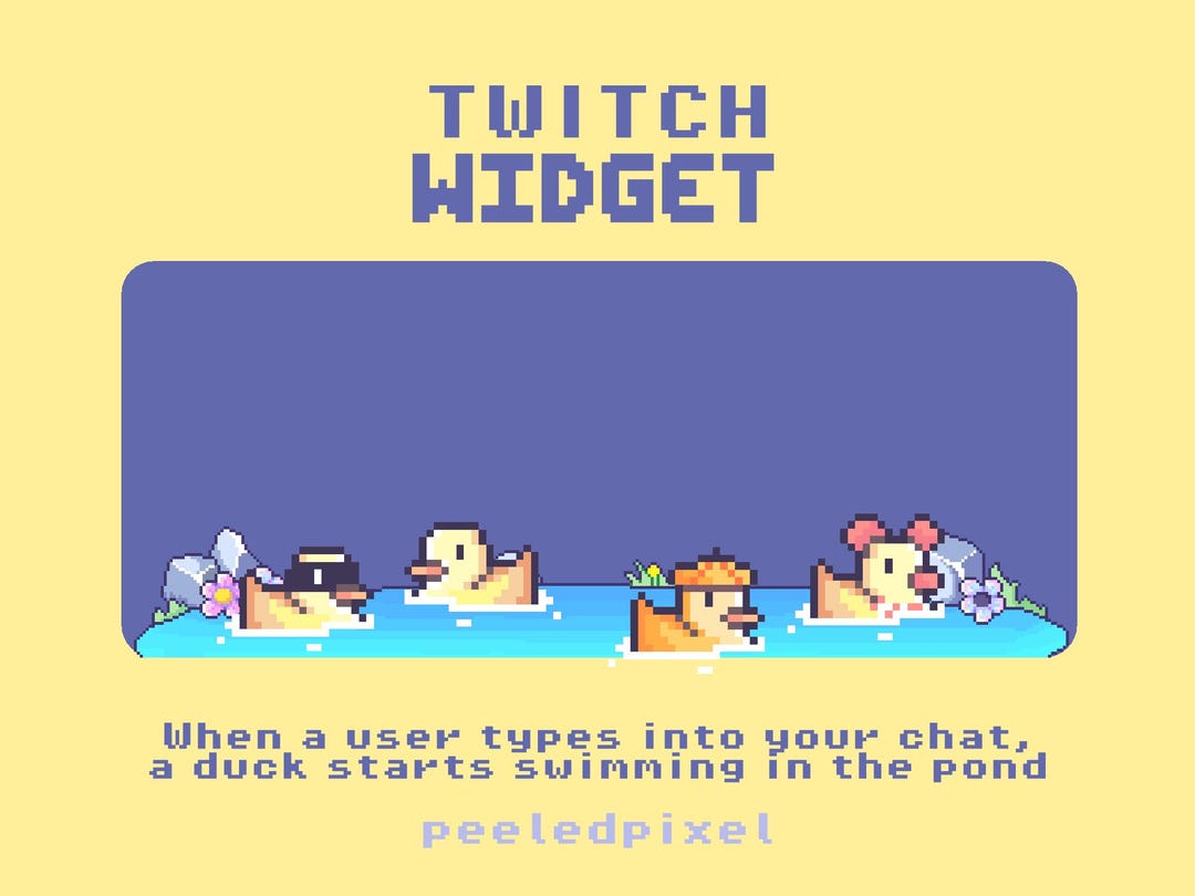 Swimming Duck Pond Audience Widget | Interactive Widget for Twitch ...