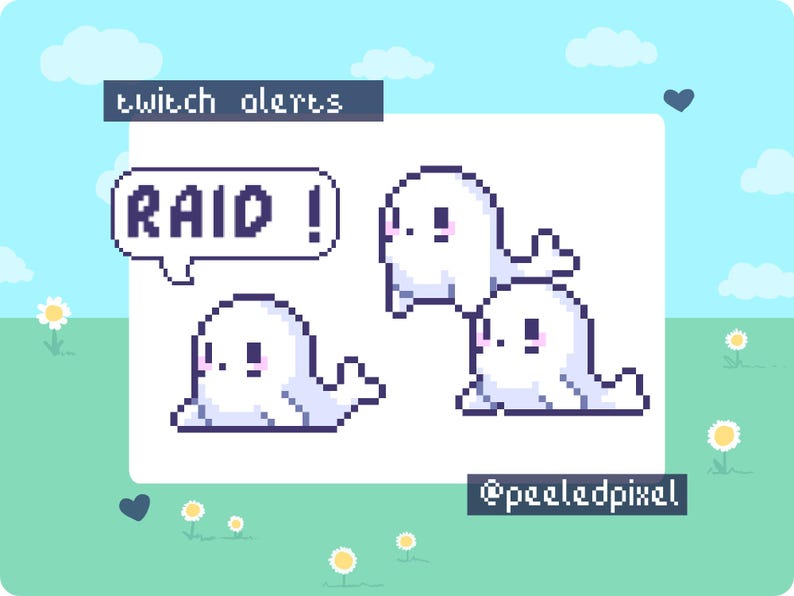 Seal Twitch Raid Alert Pack | Cute Animated Pixel Seal Bundle | Stream ...