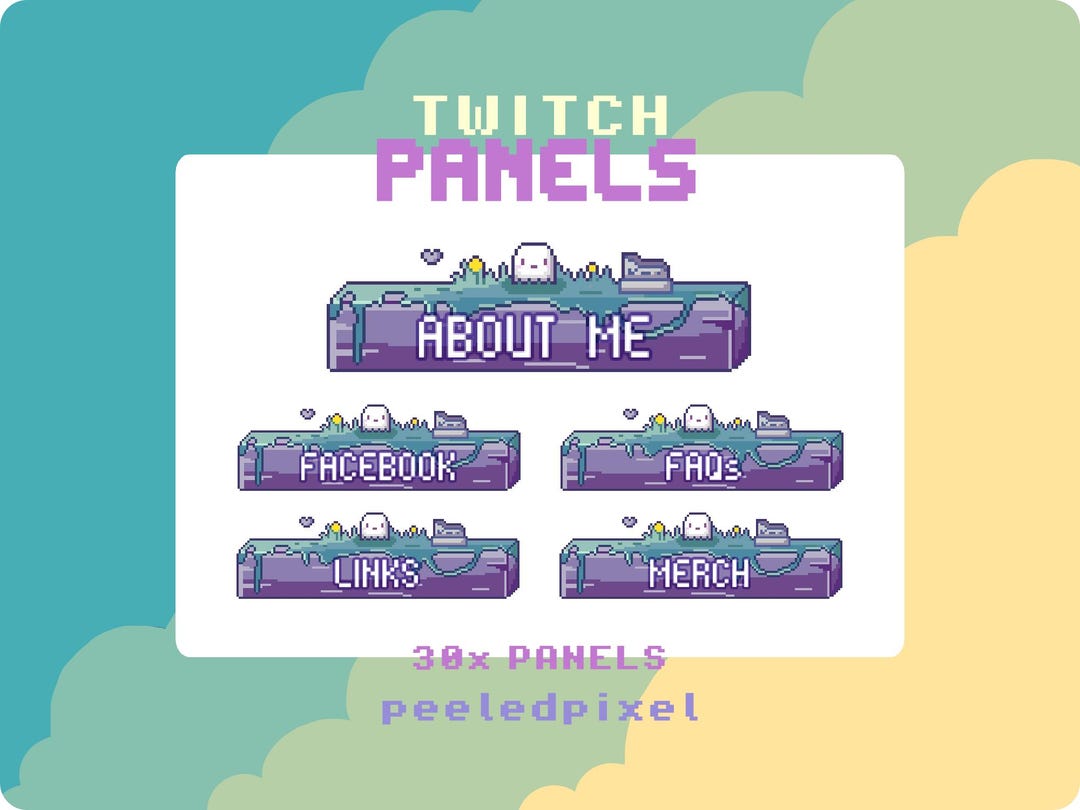 Ghost Twitch Panels for Streamers - Instant Download/ready to Use PNG ...