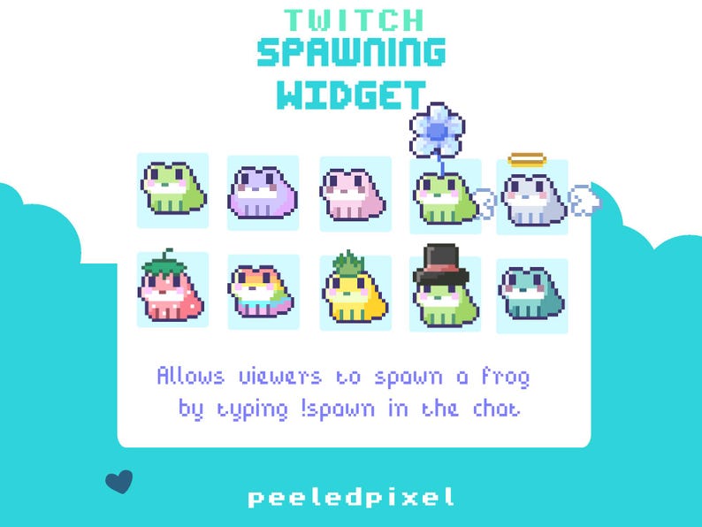 Animated Frog Spawning Widget | Interactive Widget for Twitch ...