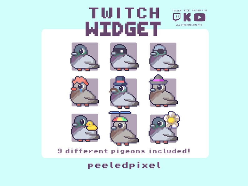 Pigeon Audience Widget | Interactive Widget for Twitch, Kick, Youtube ...