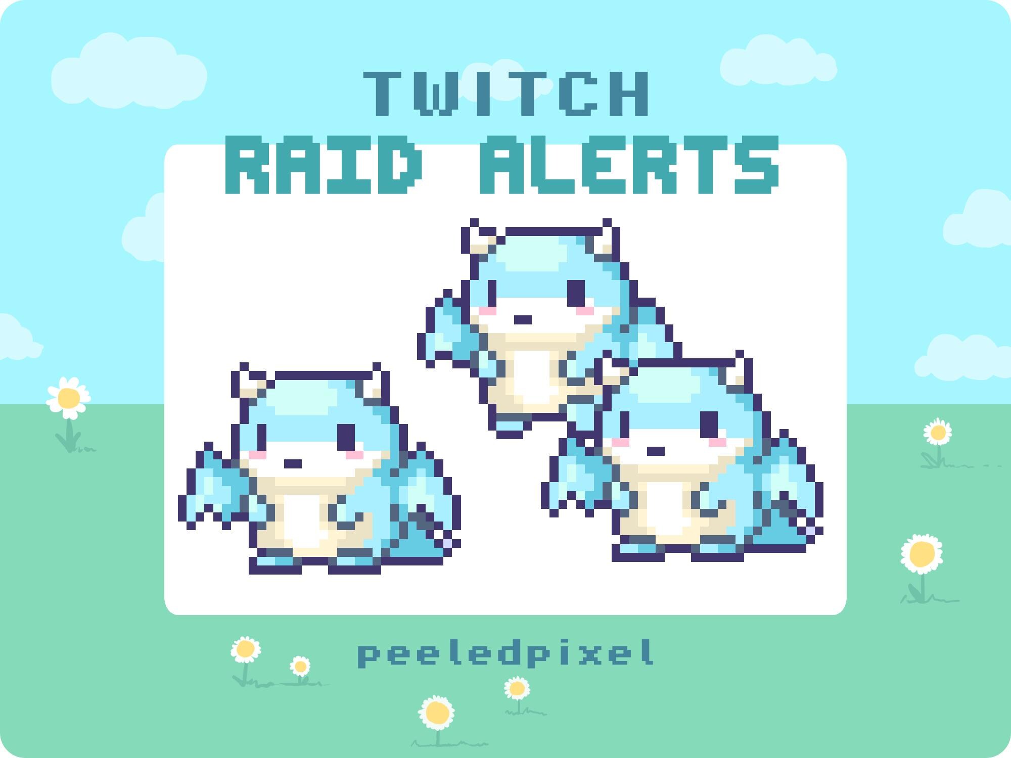 Animated Pixel Dragon Twitch Raid Alerts: Stream Overlay Assets (3x ...