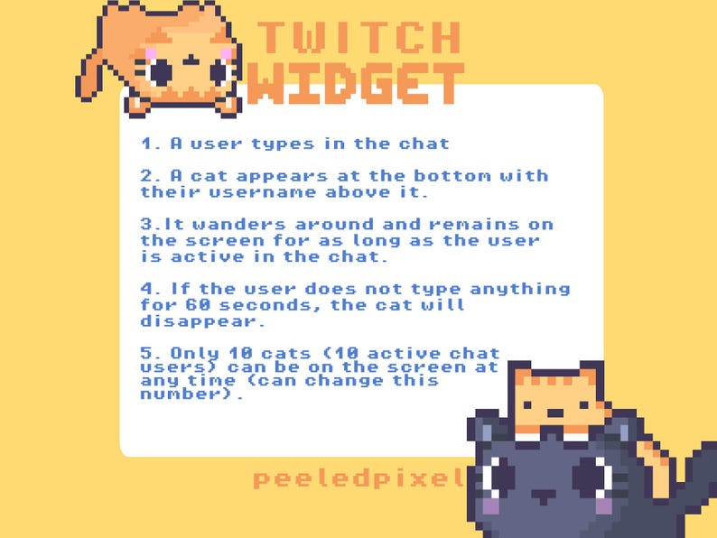 Wandering Cat Audience Widget | Interactive Widget for Twitch ...