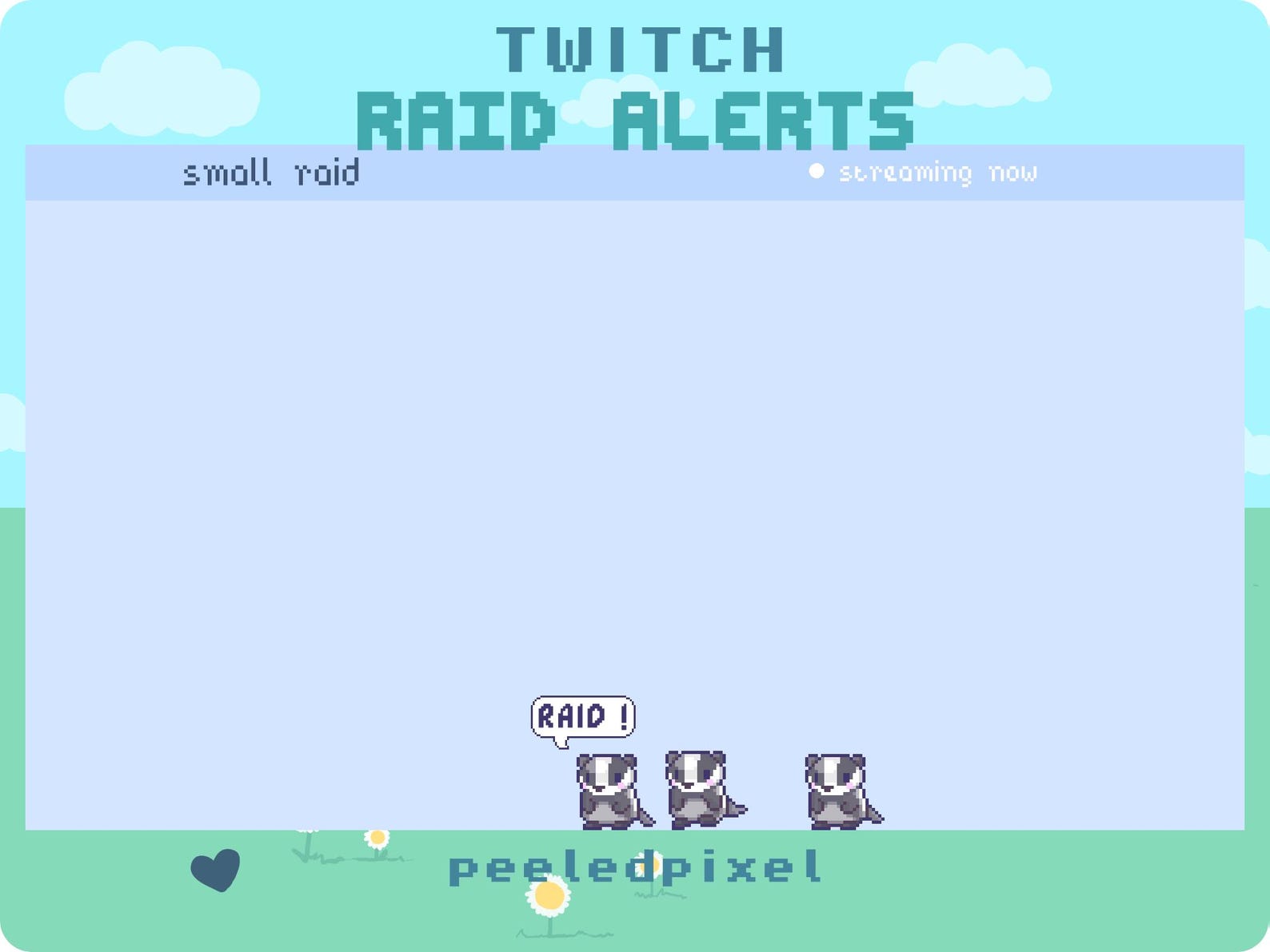 Badger Twitch Raid Alert Pack | Stream Animal Overlay Assets | 3x ...