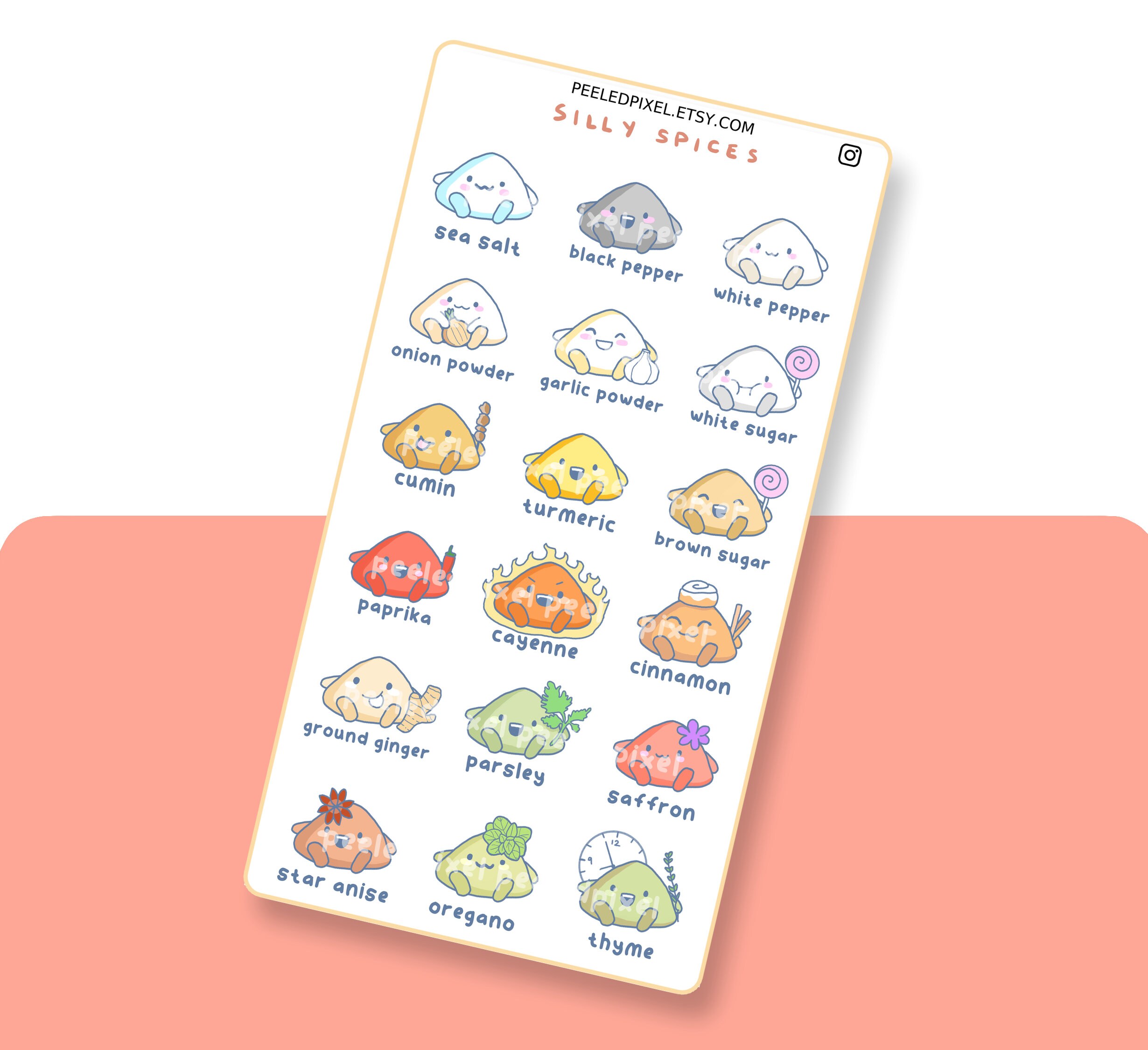 Stickers Silly Spices Spice Labels - Etsy