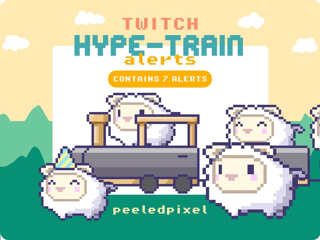 Sheep Hype Train Alert Pack | Animated Pixel Sheep Bundle | Stream ...