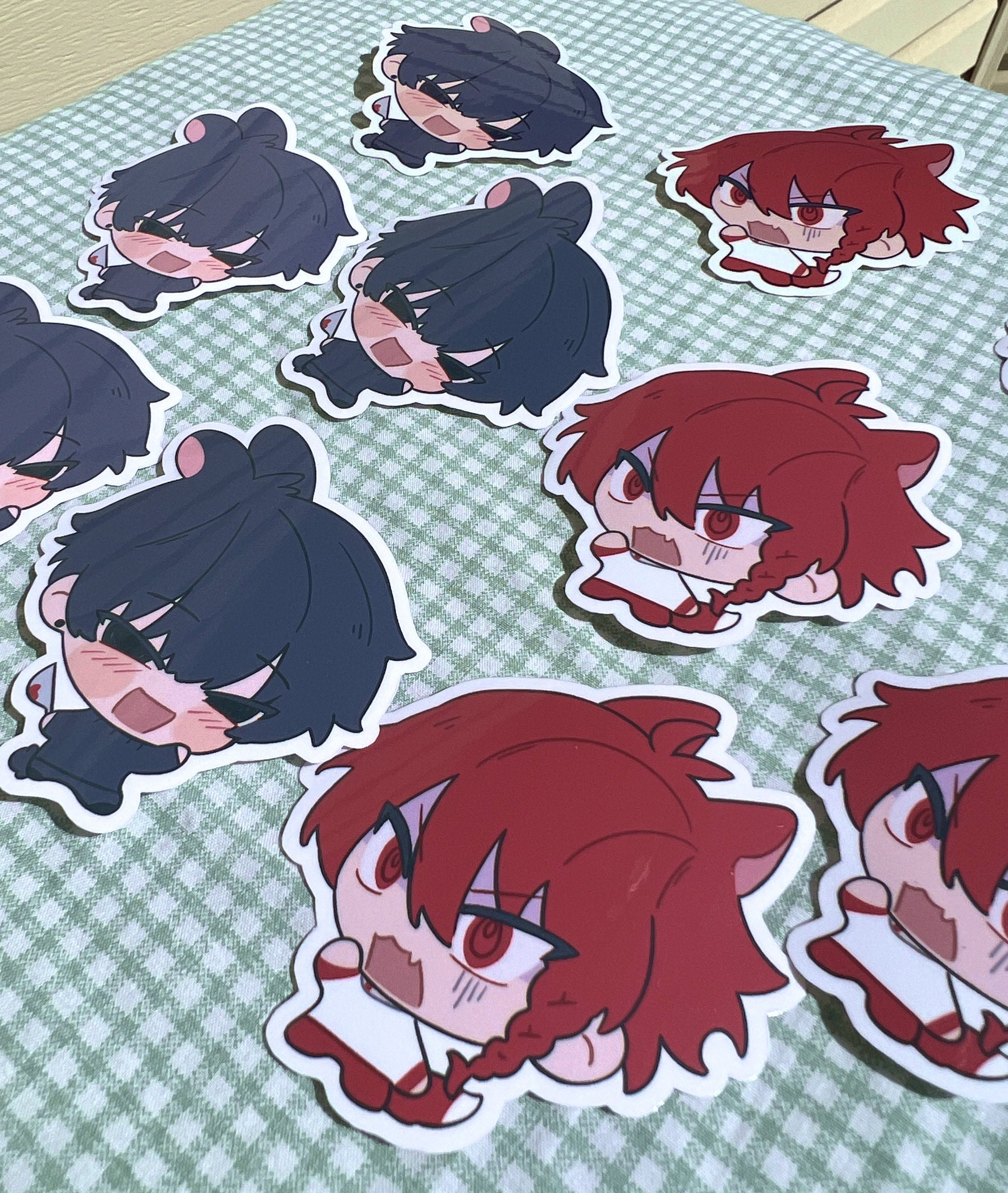ZENO REMAKE Stickers: Maeno Aki, Tsugino Haru - Etsy
