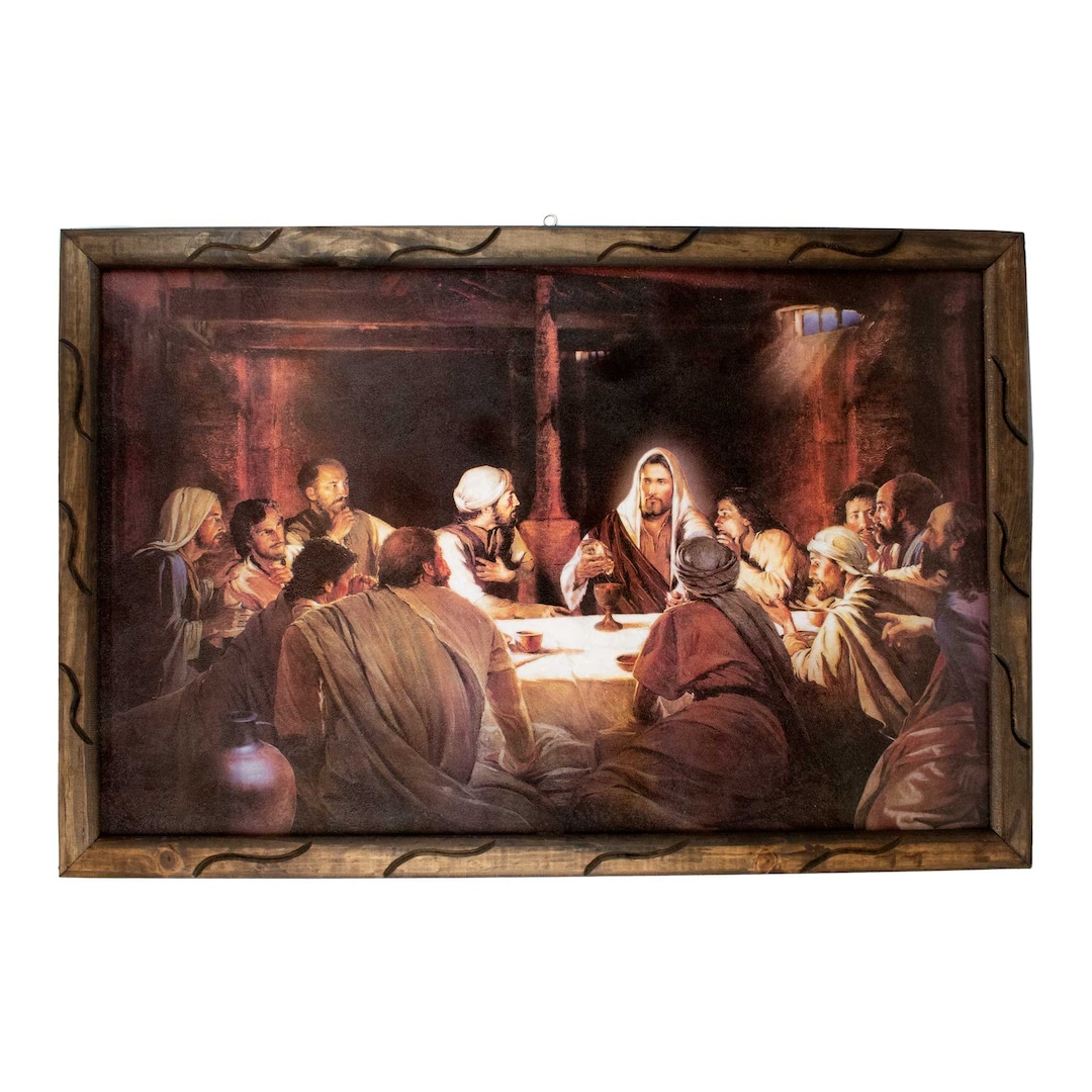 Mrcjsales – Last Supper Ancient – Rustic Frame, Ultima Cena, Hope Love ...