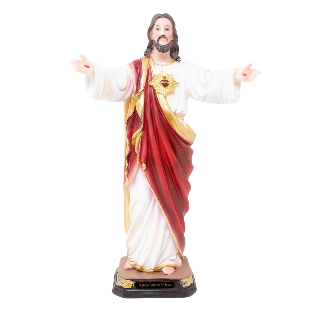 Mrcjsales: Scared Heart of Jesus Statue Durable Resin Vivid Colors ...