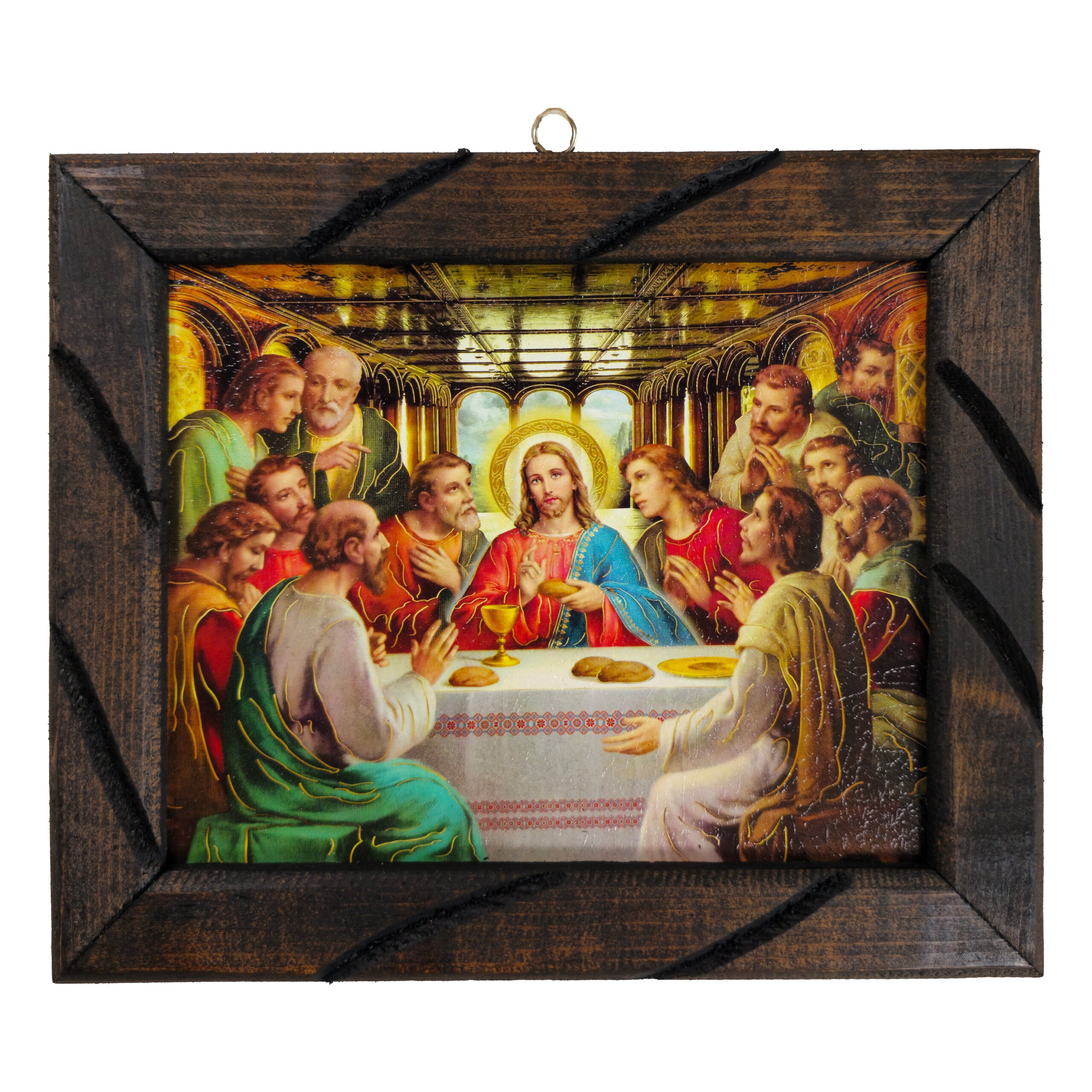 Mrcjsales – Last Supper Davinci – Rustic Frame, Ultima Cena, Mexican ...