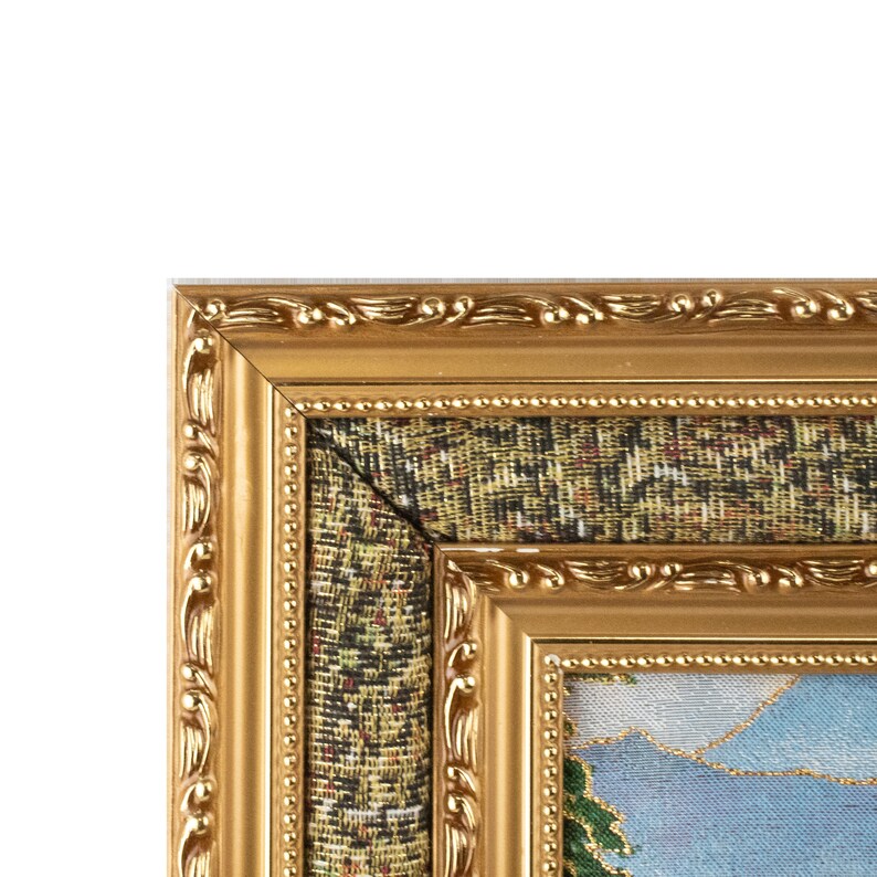 Mrcjsales: Guardian Angel Cloth Frame Golden Double Frame Religious ...