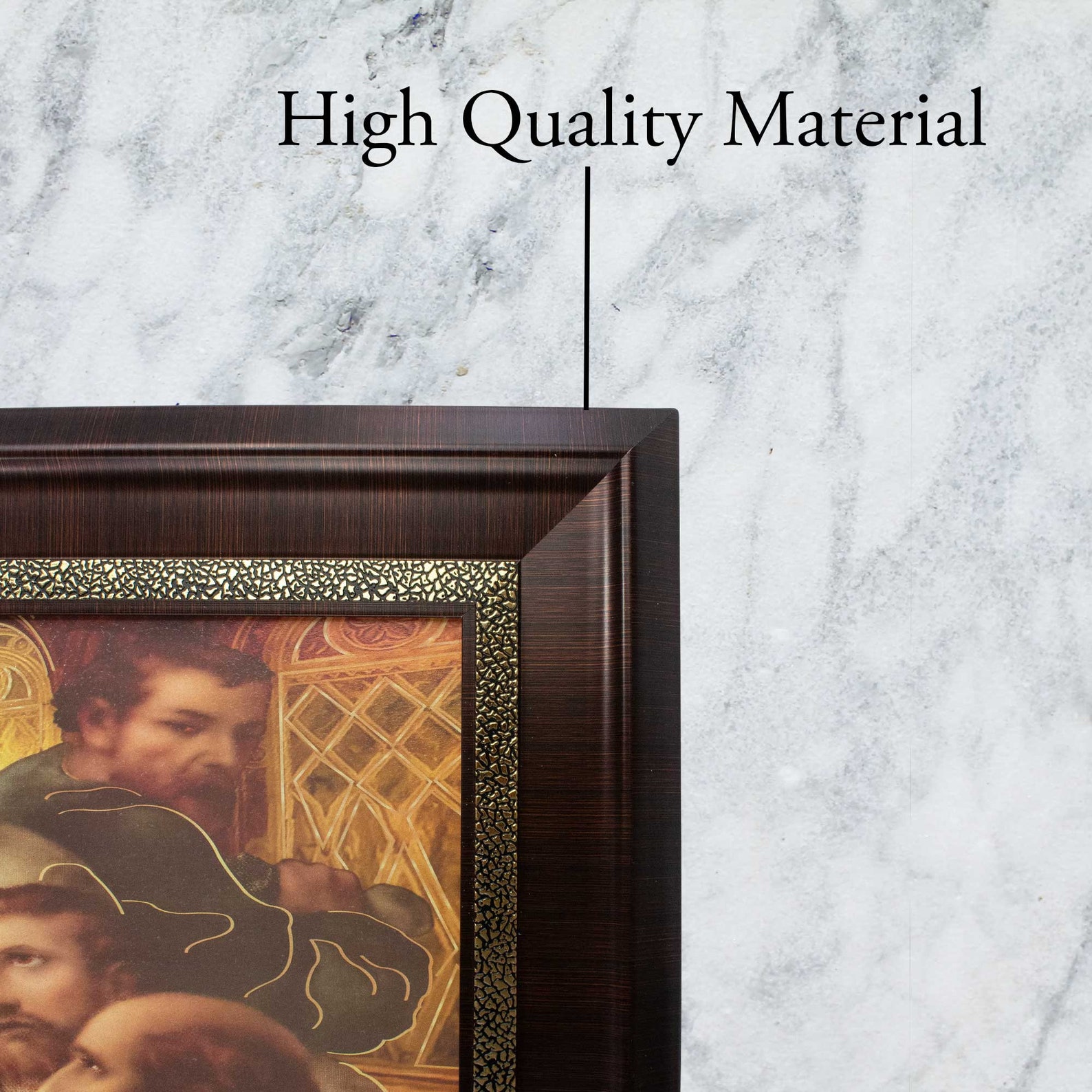 Mrcjsales – Last Supper Marco Brown Frame | Oil/wood | Multiple Sizes ...