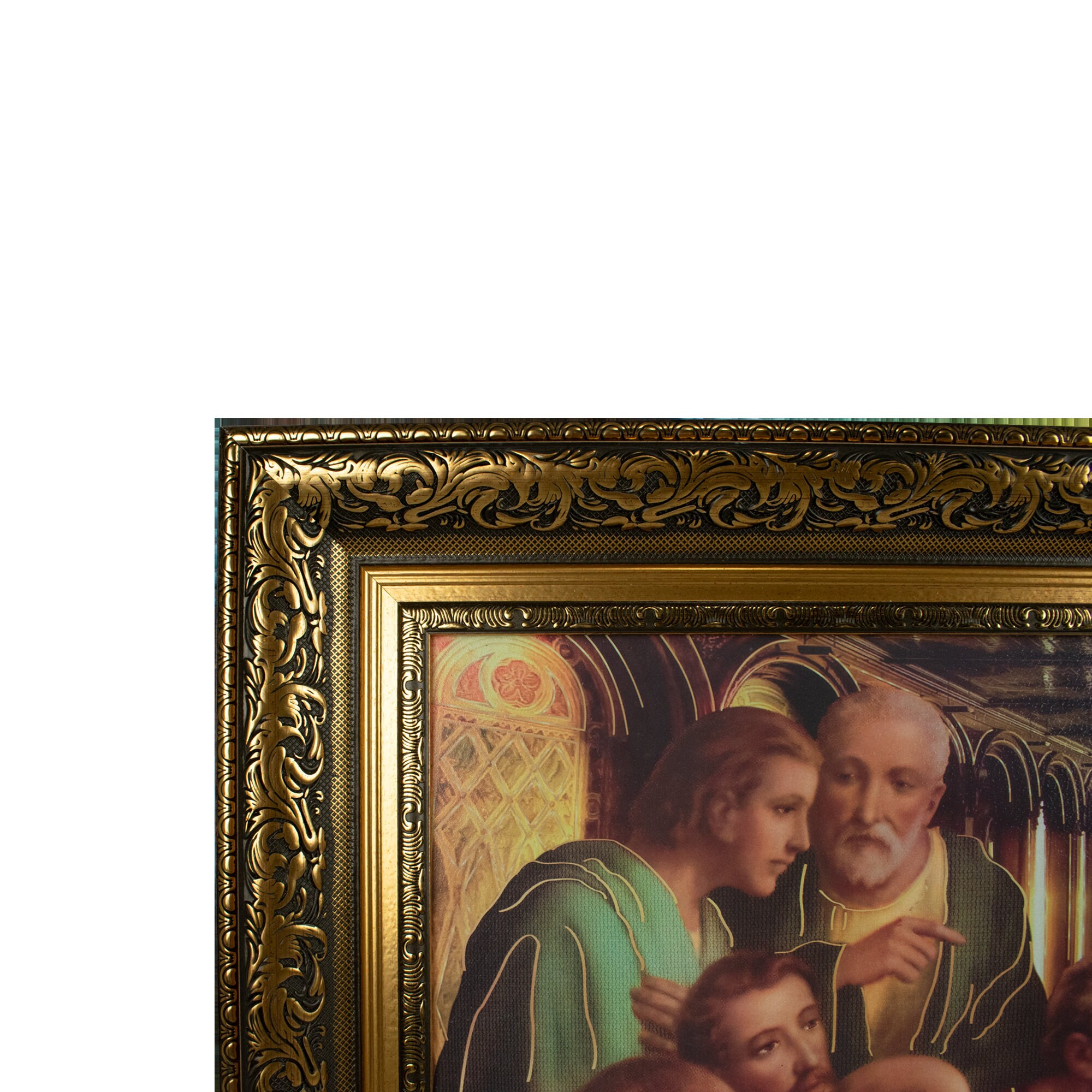 The Last Supper Elegant Gold Frame 41x29 - Etsy