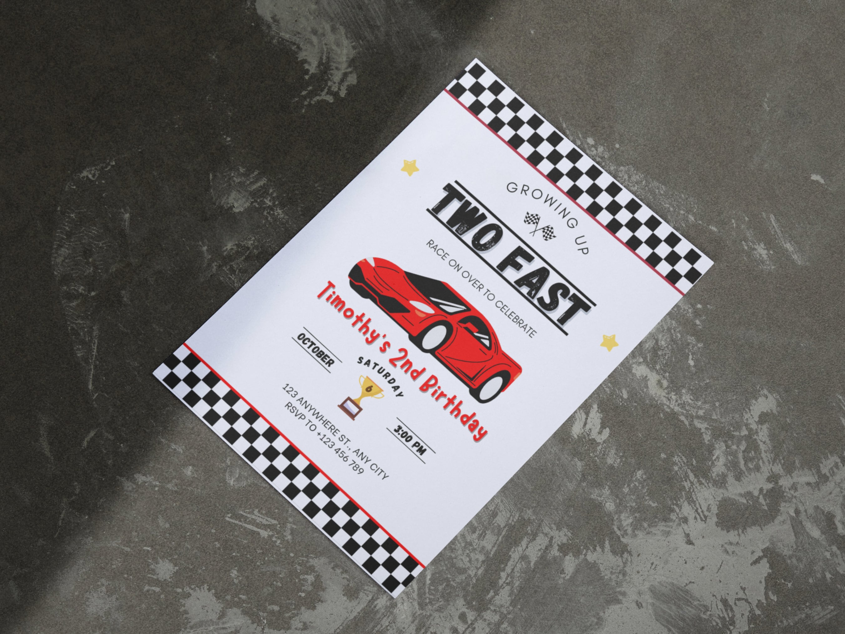 Editable Race Car Invitation Printable Race Car Invitation Race Car ...