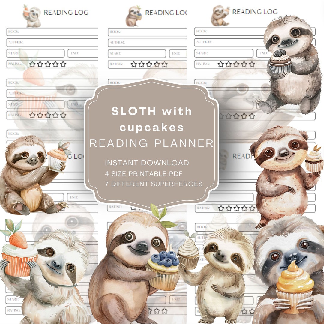 Reading Log Printable PDF | A4, A5 Sizes | Book Tracker, Reading ...