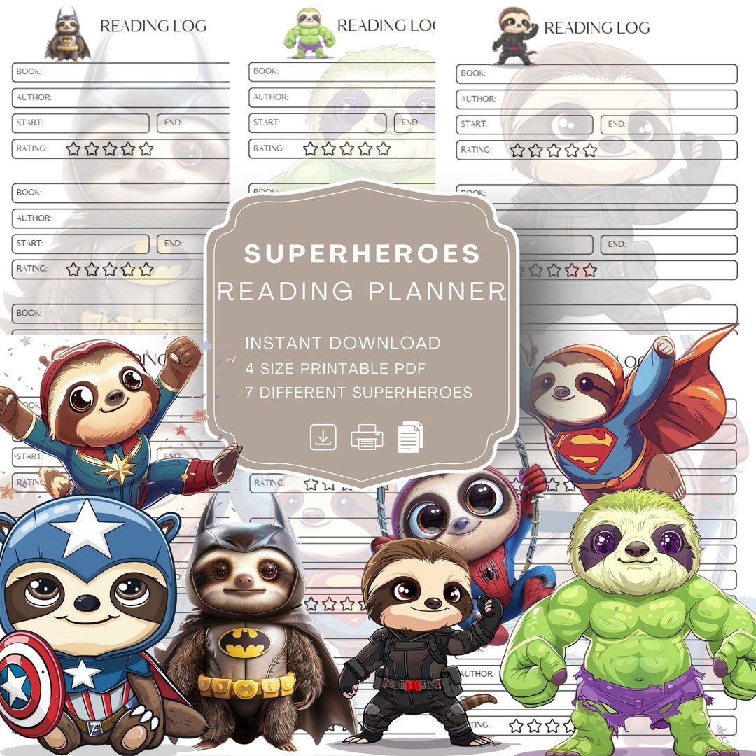 Reading Log Printable PDF | A4, A5 Sizes | Book Tracker, Reading ...