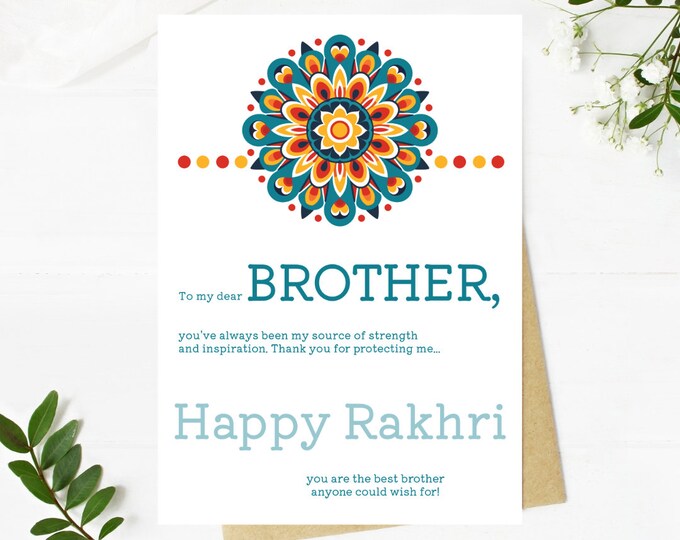 Rakhri Cards Raksha Bandhan Cards Rakhri Gift Rakhi Cards Indian Cards Desi Cards Paaji Brother ...