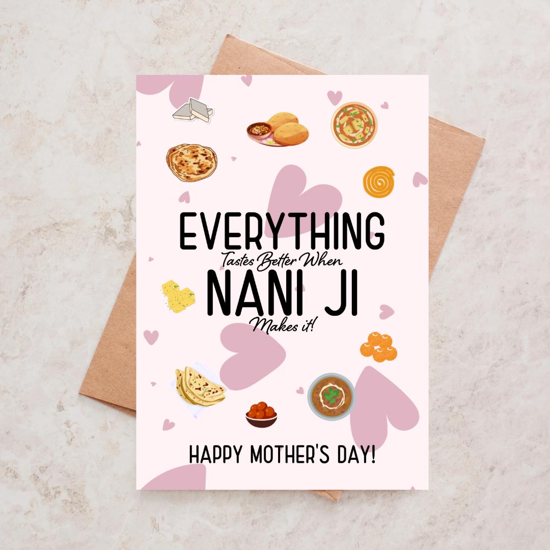 Indian Mothers Day Card Nani Bibi Dadi Maa Happy Mother's Day Mum ...