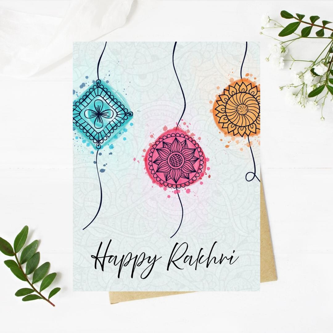 Rakhri Cards Raksha Bandhan Cards Rakhri Gift Rakhi Cards Indian Cards ...
