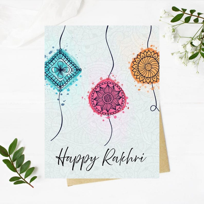 Rakhri Cards Raksha Bandhan Cards Rakhri Gift Rakhi Cards Indian Cards ...