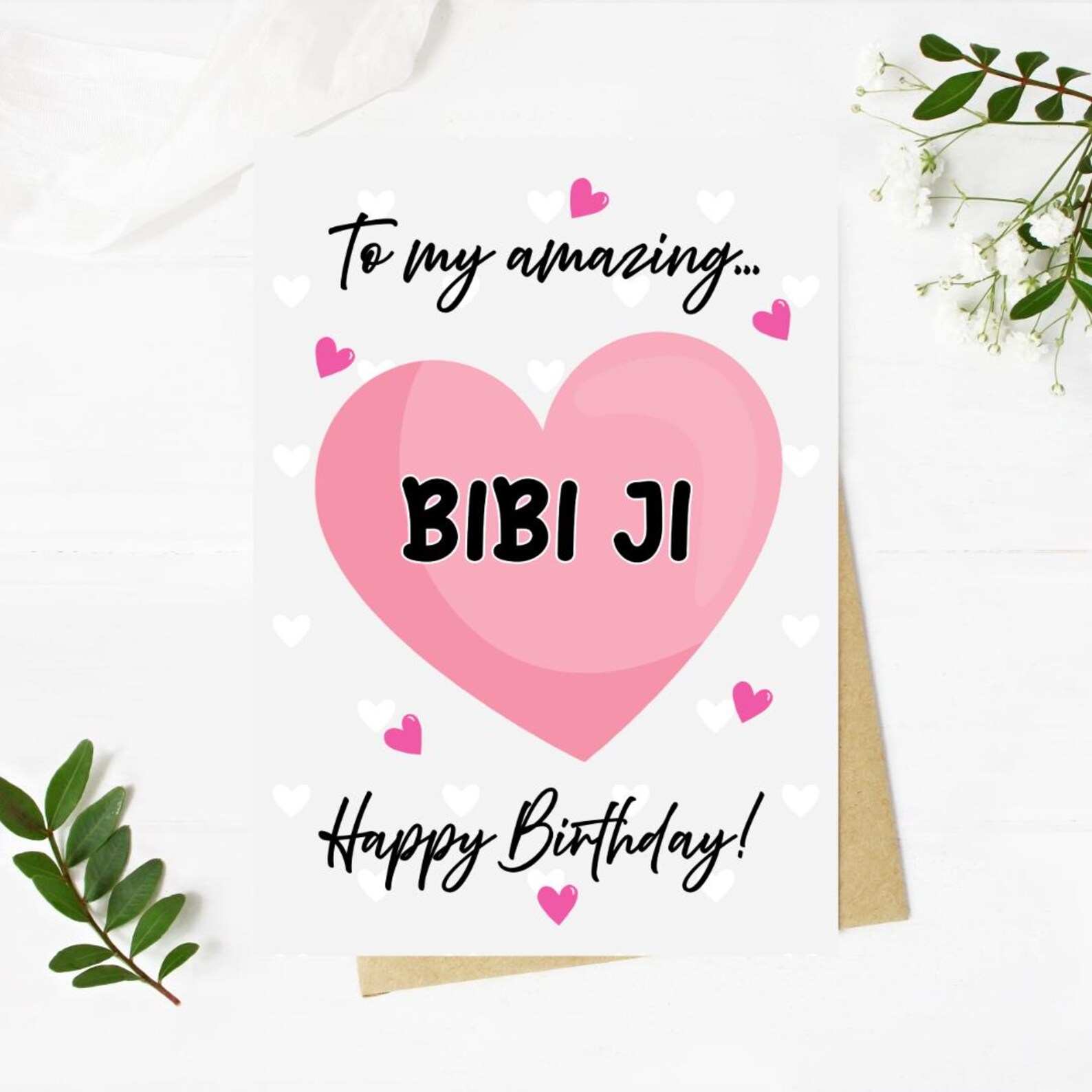 Indian Birthday Card Happy Birthday Nani Ji Happy Birthday Bibi Ji Dadi ...
