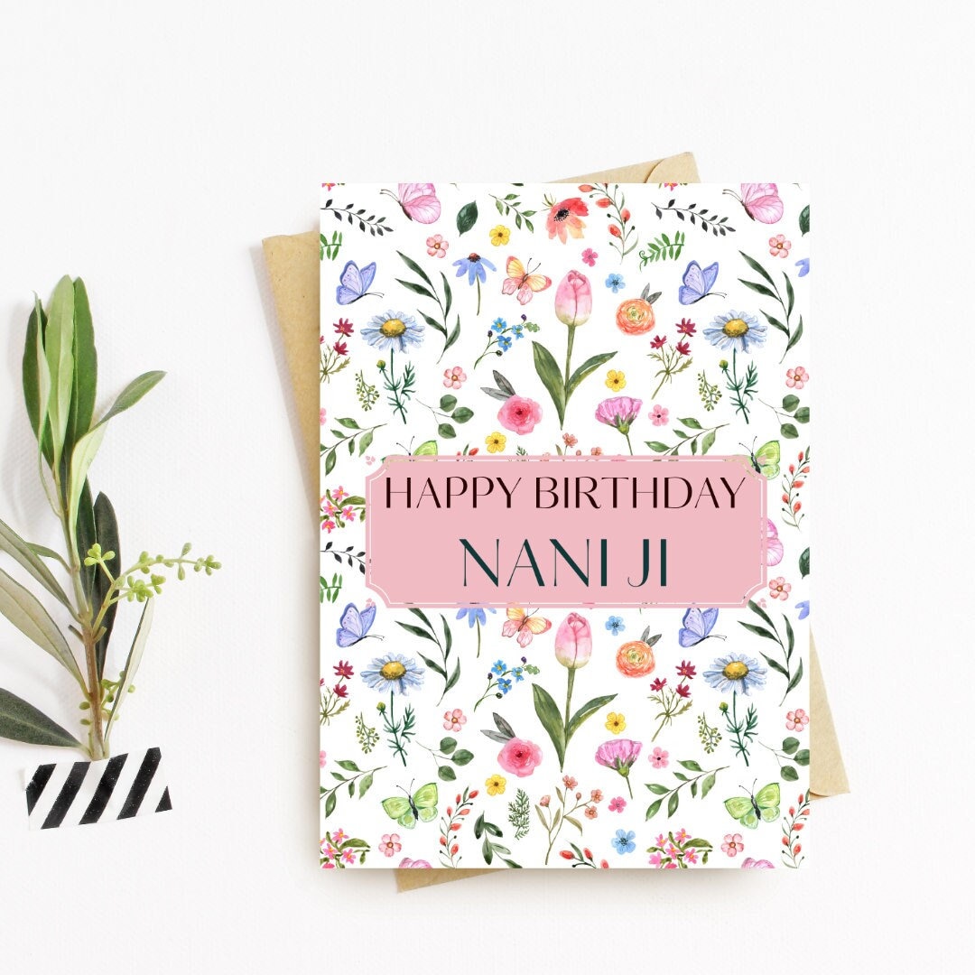 Happy Birthday Nani Happy Birthday Bibi Personalised Indian Birthday ...