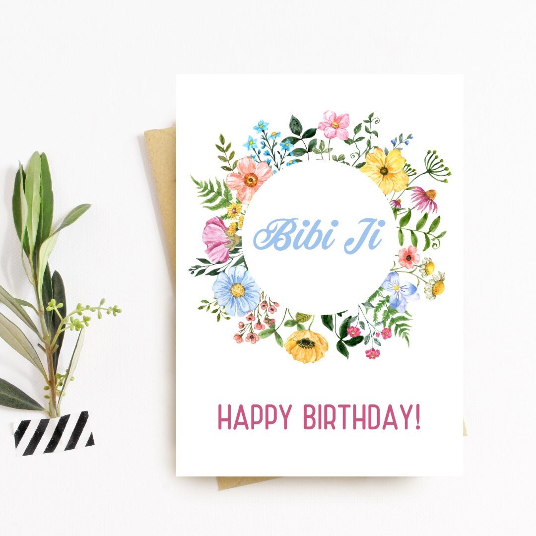 Happy Birthday Nani Happy Birthday Bibi Personalised Indian Birthday ...