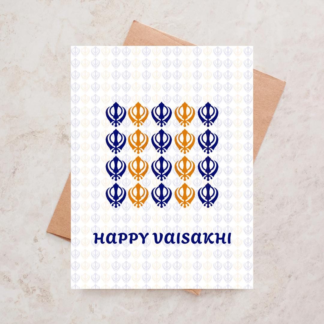 Happy Vaisakhi Card Vaisakhi Celebrations Baisakhi Sikh Festival ...