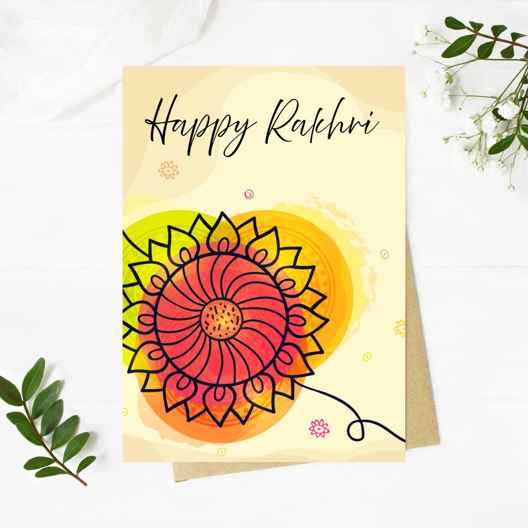 Rakhri Cards Raksha Bandhan Cards Rakhri Gift Rakhi Cards Indian Cards ...