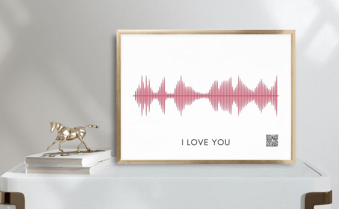 Sound Wave Print With QR Code: Custom Song Print,sound Wave Poster ...