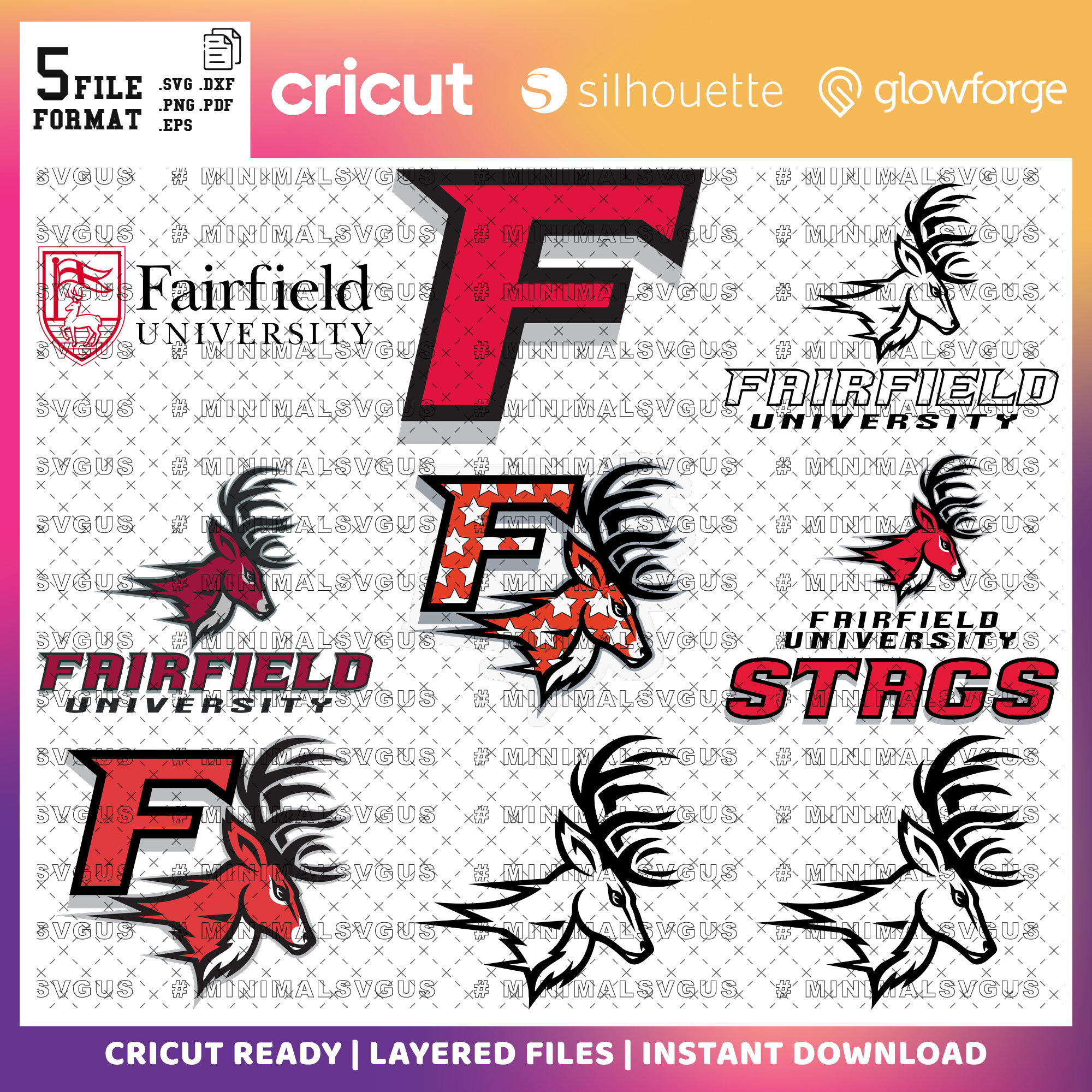 Custom Order 15 - Stags SVG, Football Team, Basketball, College Mascot ...