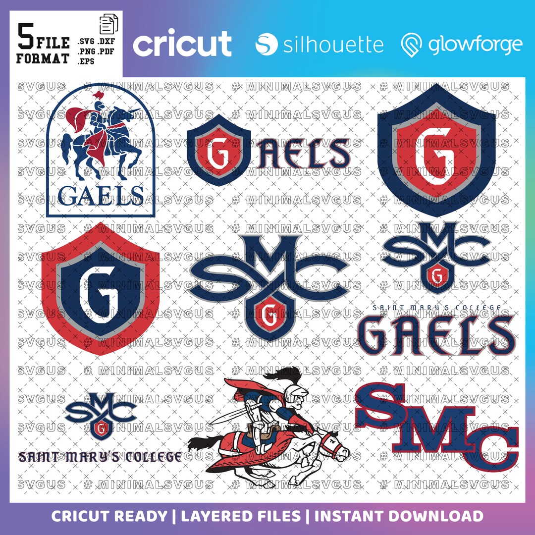 Custom Order 24 - Saint Marys University Svg, Gaels, Football Svg, Basketball, SMC, Athletics ...