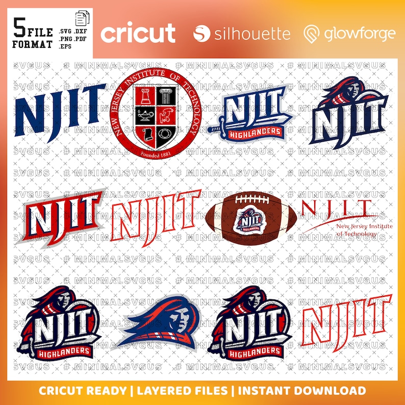 Custom Order 43 - NJIT SVG, Highlanders SVG, University, Mom ...