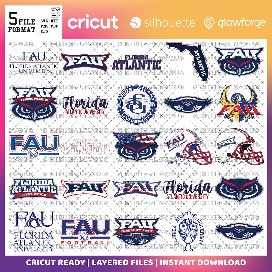 Custom Order 18 - Florida Atlantic University SVG, Owls SVG, Athletics ...