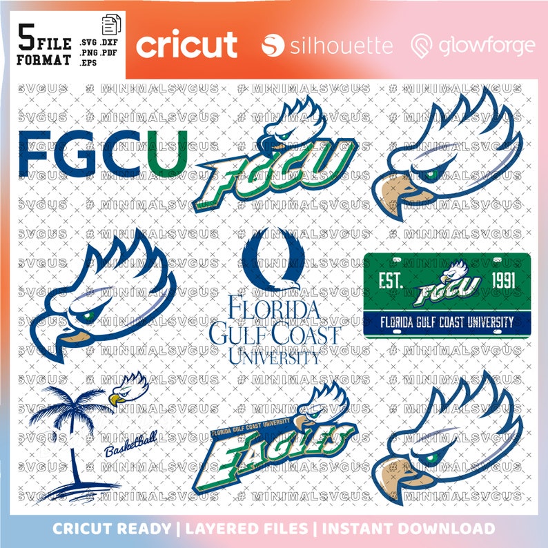 Custom Order 19 Coast Eagles SVG, Football Team, Basketball, College ...