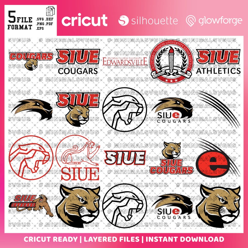 Cougar Mascot Svg - Etsy