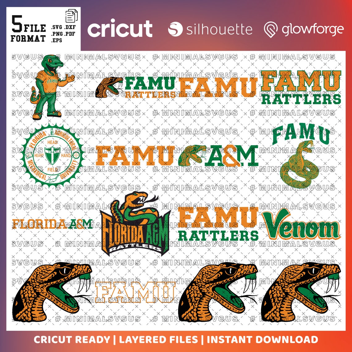 Custom Order 17 - Rattlers SVG, Football Team, Basketball, College ...