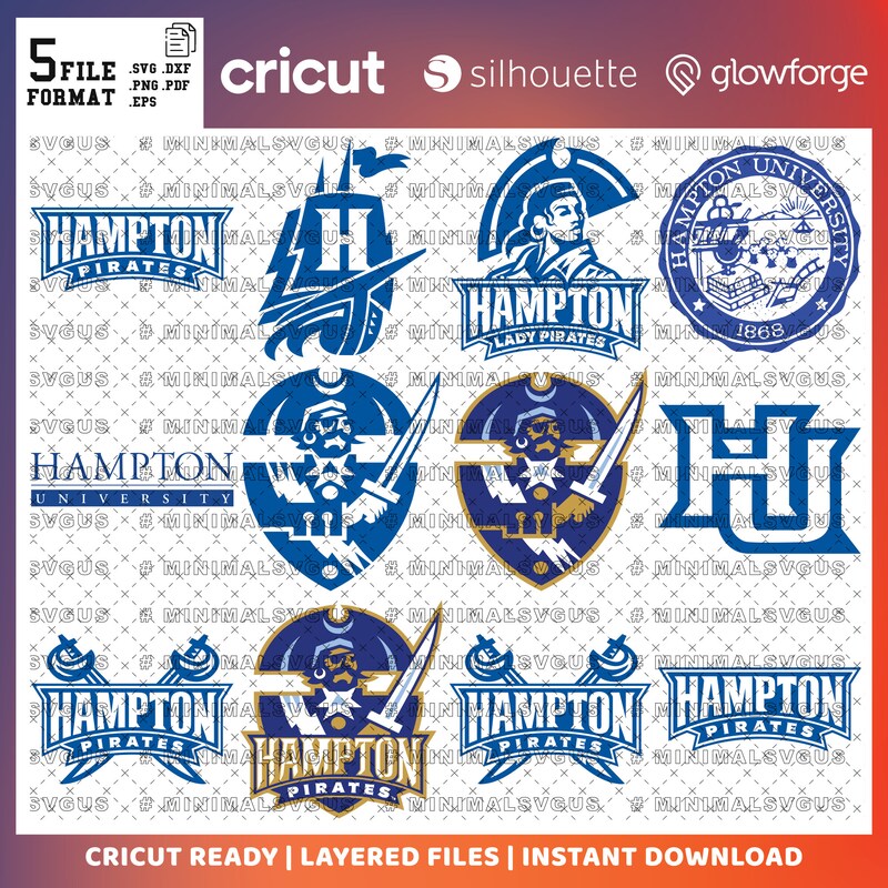 Hampton University Logo Png - Etsy