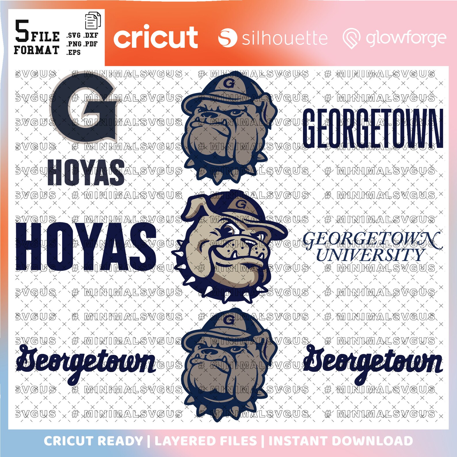 Custom Order 27 - Hoyas SVG, Football Team, Basketball, College Mascot ...