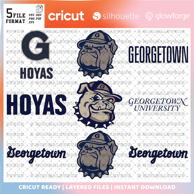 Custom Order 27 - Hoyas SVG, Football Team, Basketball, College Mascot ...
