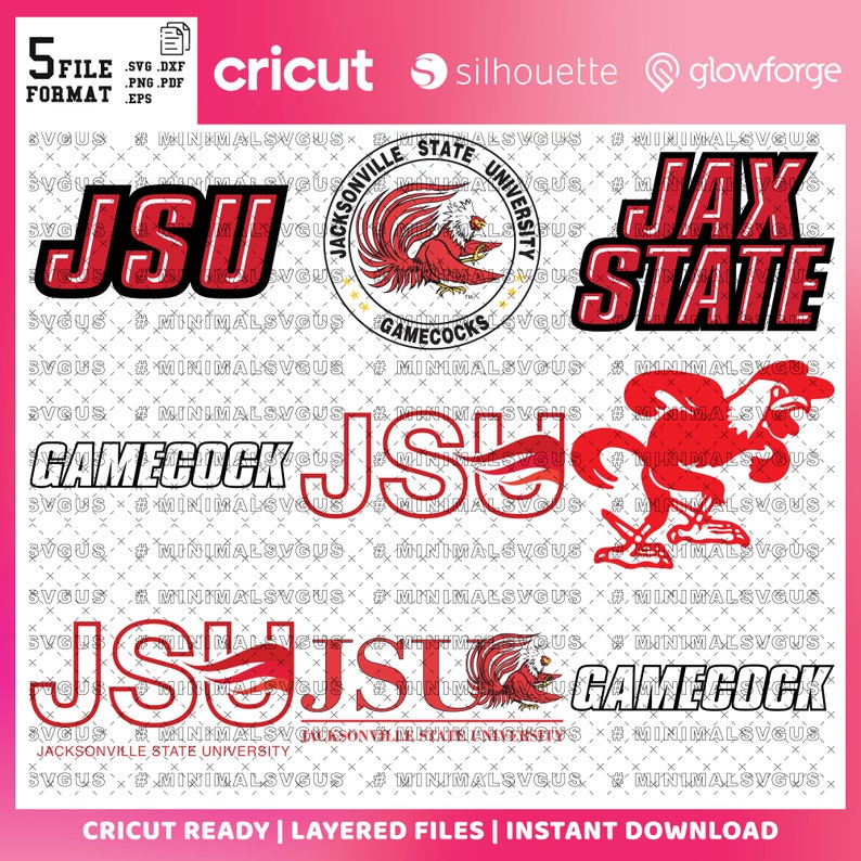 Custom Order 32 - Jacksonville State University SVG, Gamecocks SVG ...