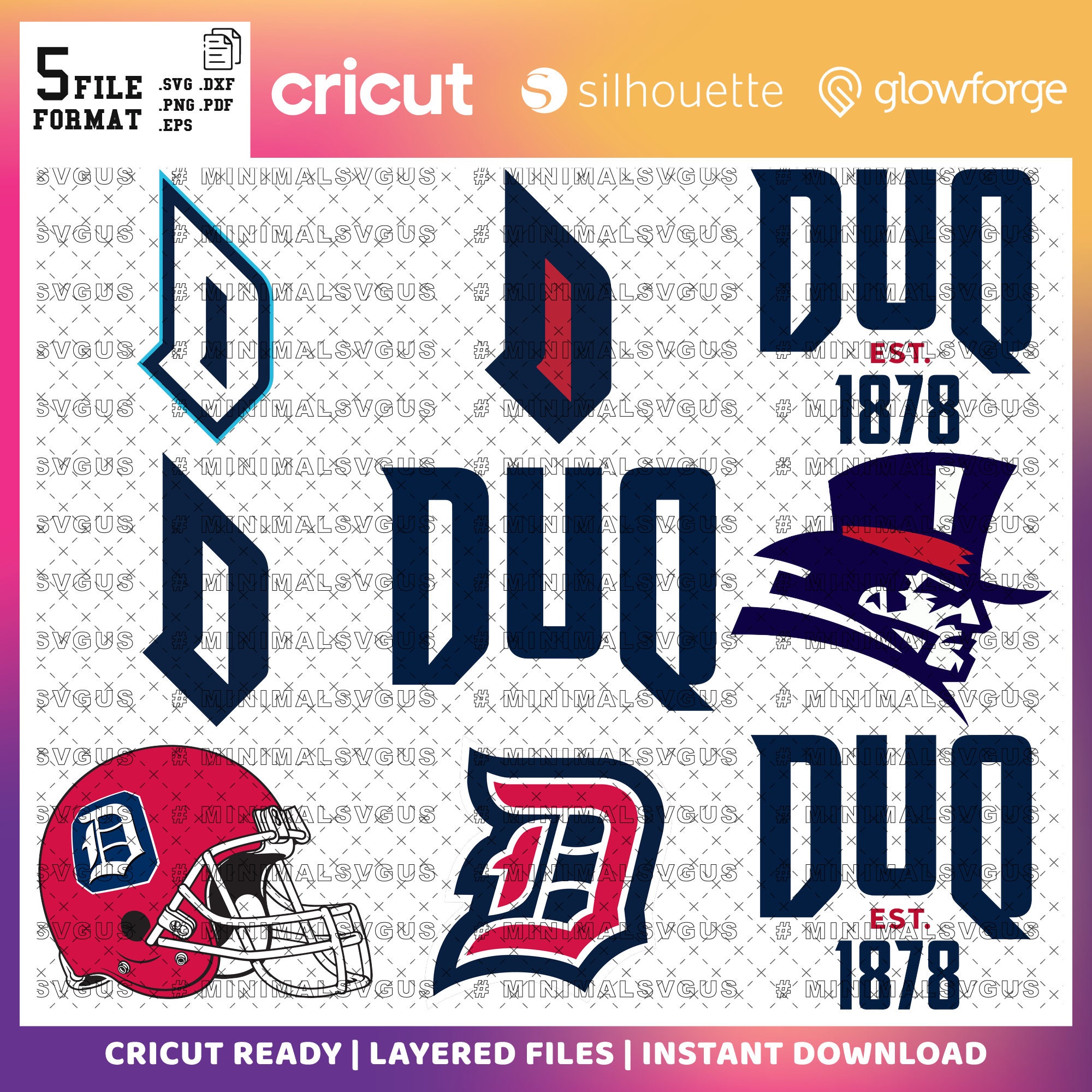 Custom Order 08 Dukes SVG, Football Team, Basketball, College Mascot ...