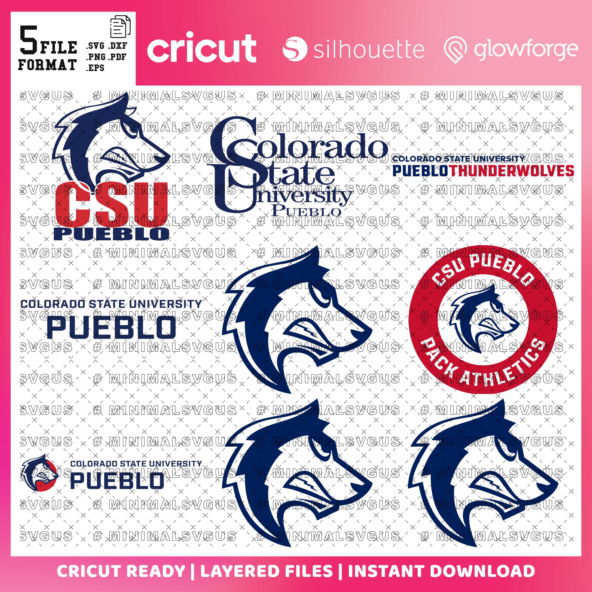 Custom Order 01 - Colorado State University Pueblo, CSU SVG, Universty ...