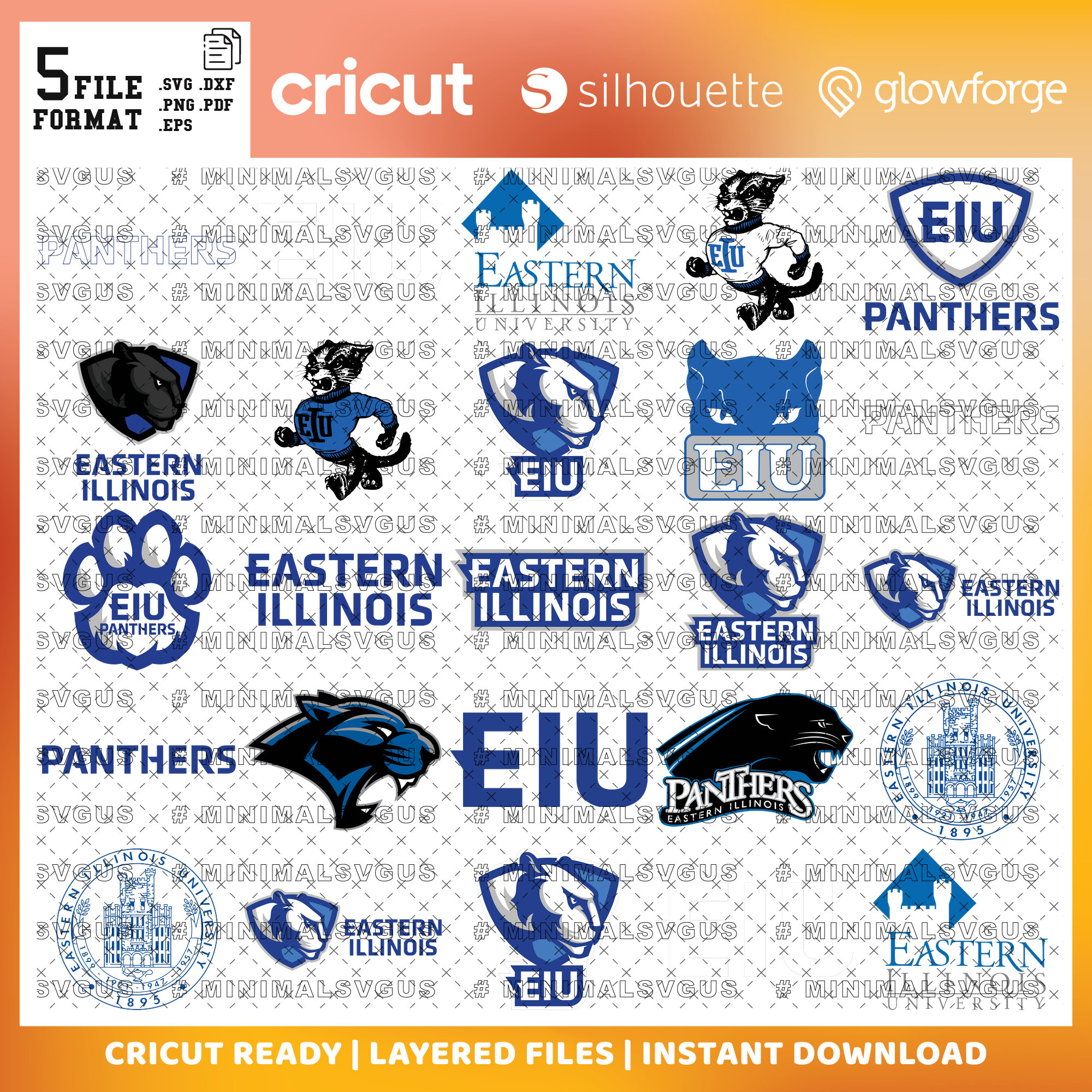 Custom Order 10 Panthers SVG, Football Team, Basketball, College Mascot ...
