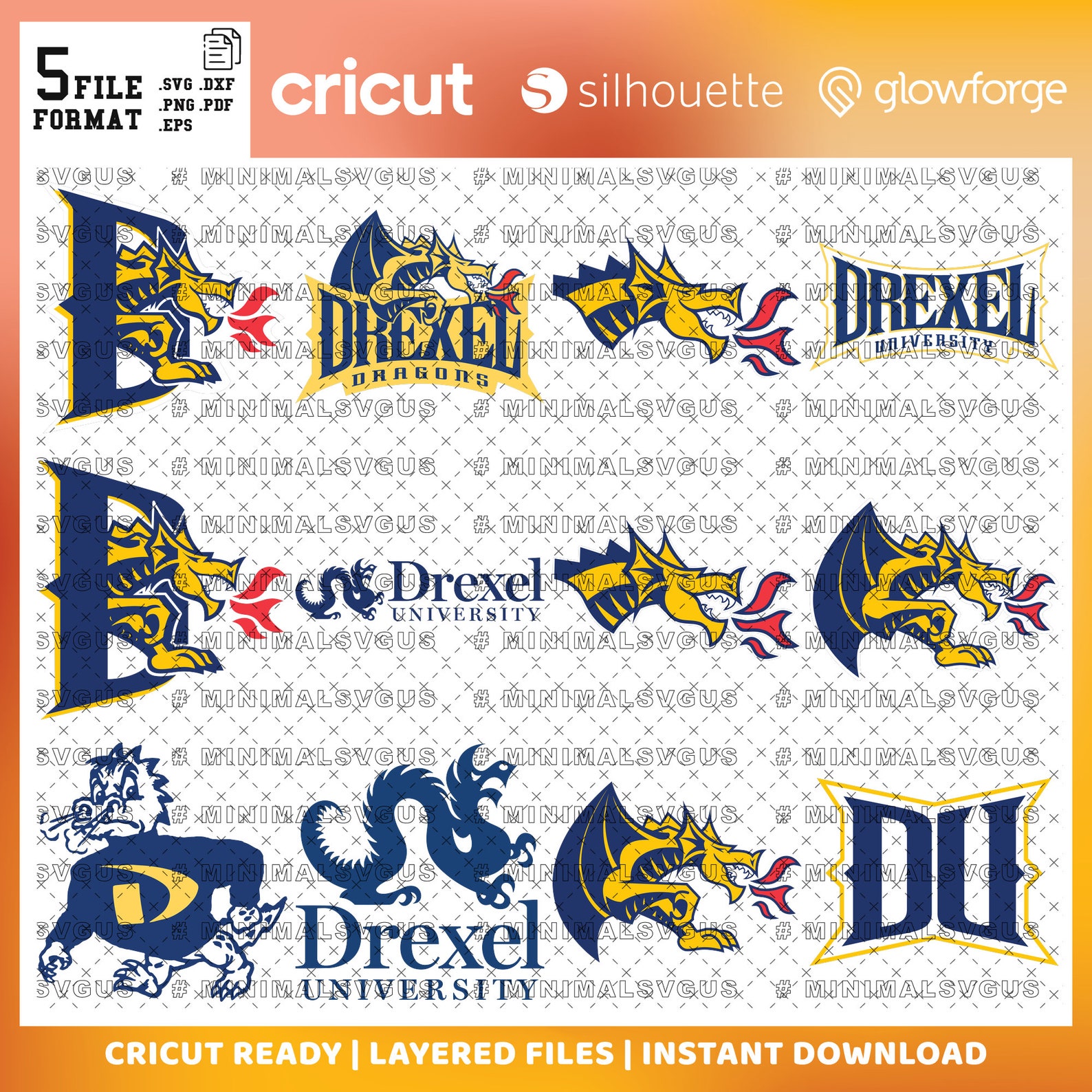 Custom Order 07 Dragons SVG, Football Team, Basketball, College Mascot ...