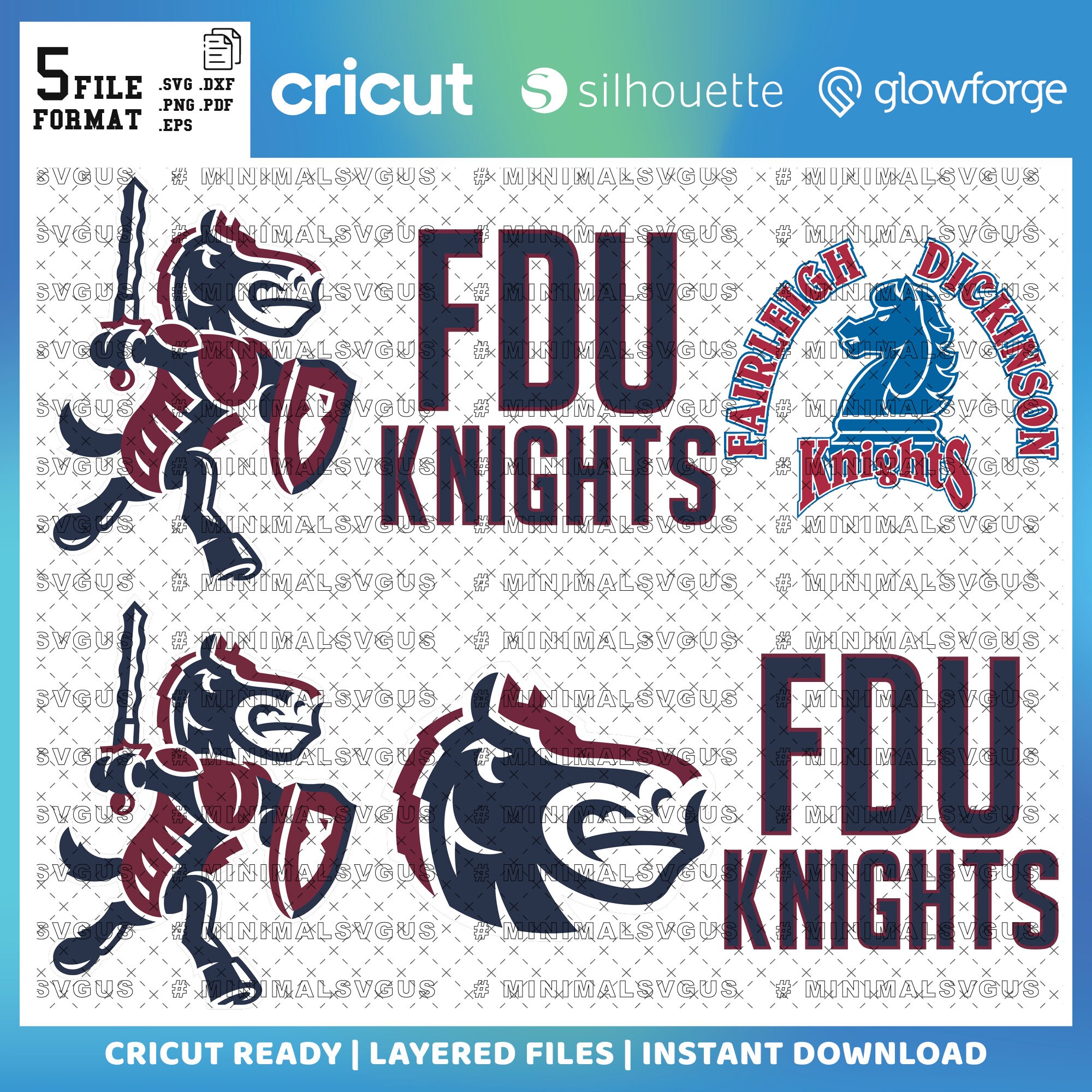 Custom Order 16 Knights SVG, Football Team, Basketball, FDU, College ...