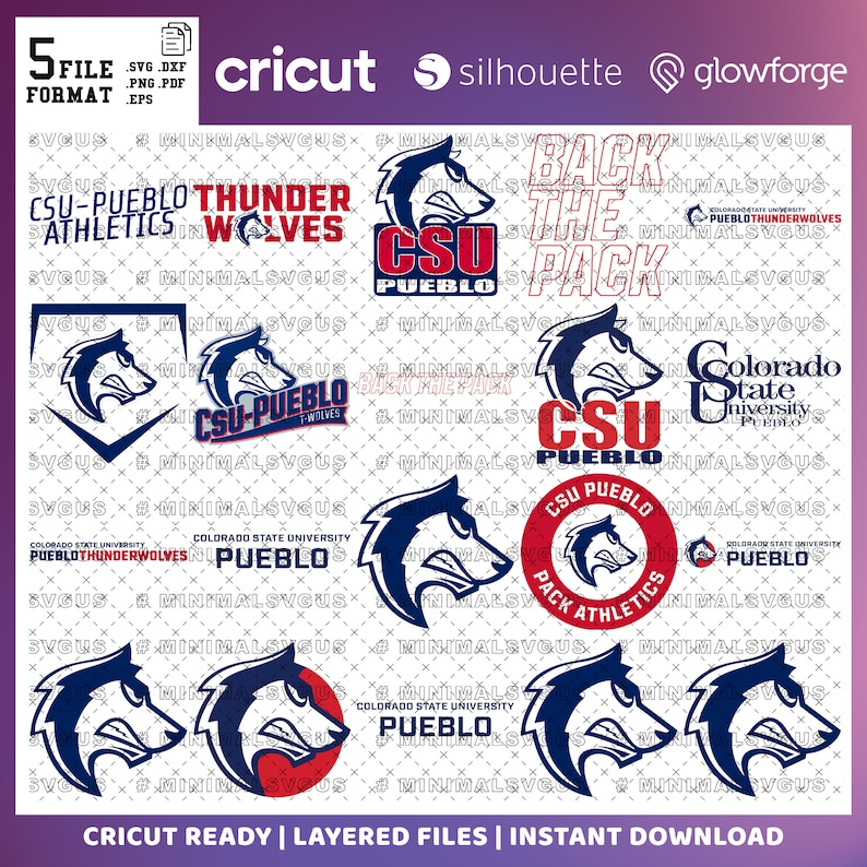 Custom Order 01 - Colorado State University Pueblo, CSU SVG, Universty ...