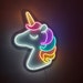 Rainbow Unicorn Neon Wall Decor, Led Sign, LED Neon, Neon Light ...