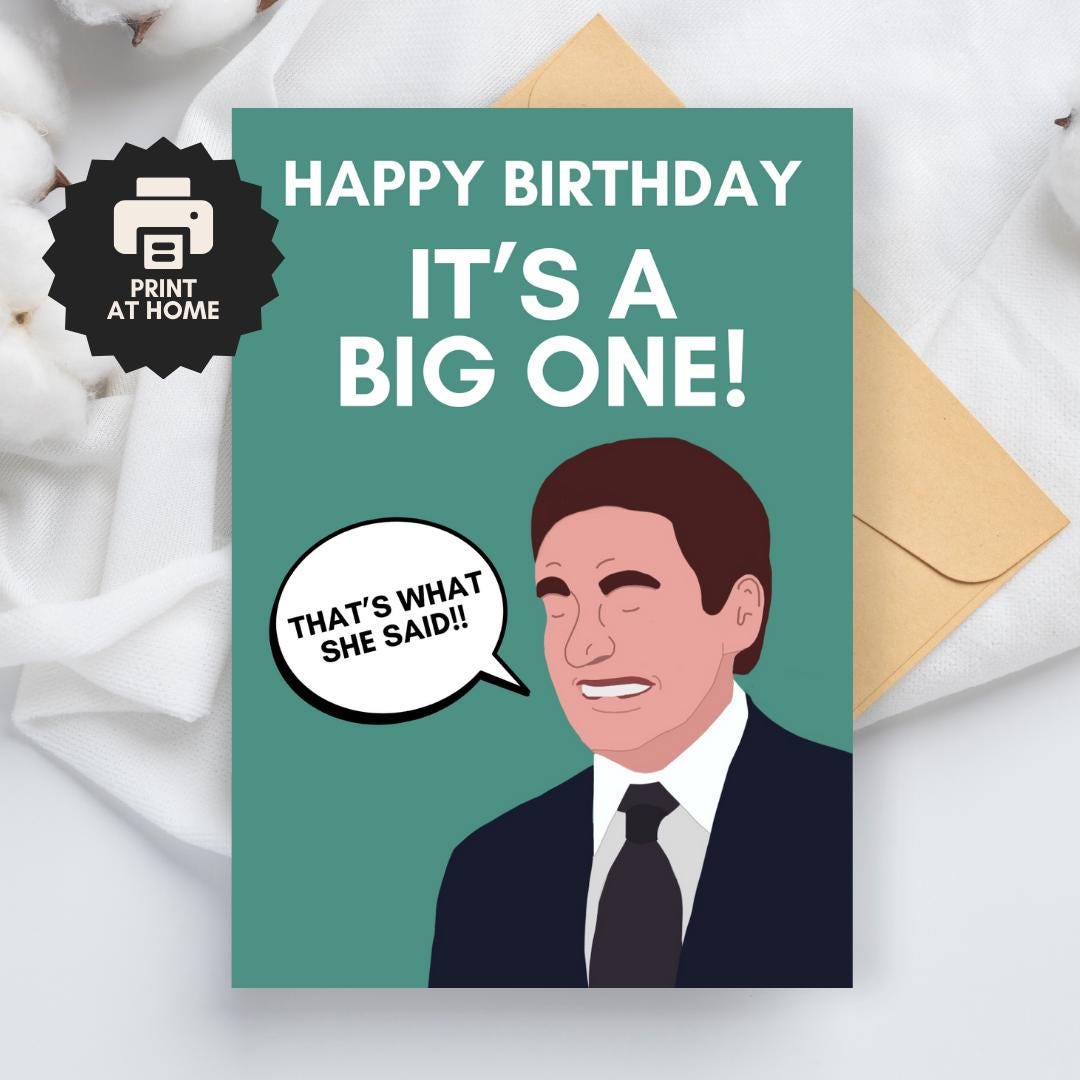 The Office US Birthday Card | Michael Scott Birthday Card | Thats What ...